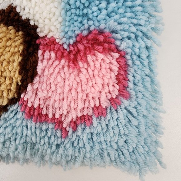 Caron | Accents | Vtg Wonderart Caron Teddy Bear Heart Finished Latch ...